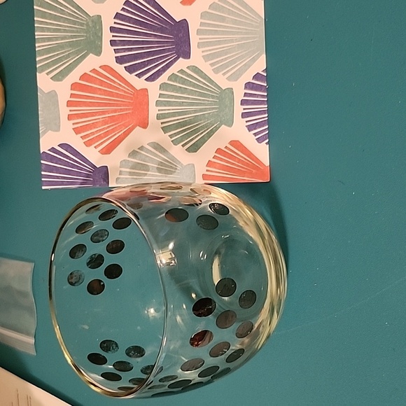 Dining | Vintage Rolly Poly Silver Dot Cocktail Glass | Poshmark